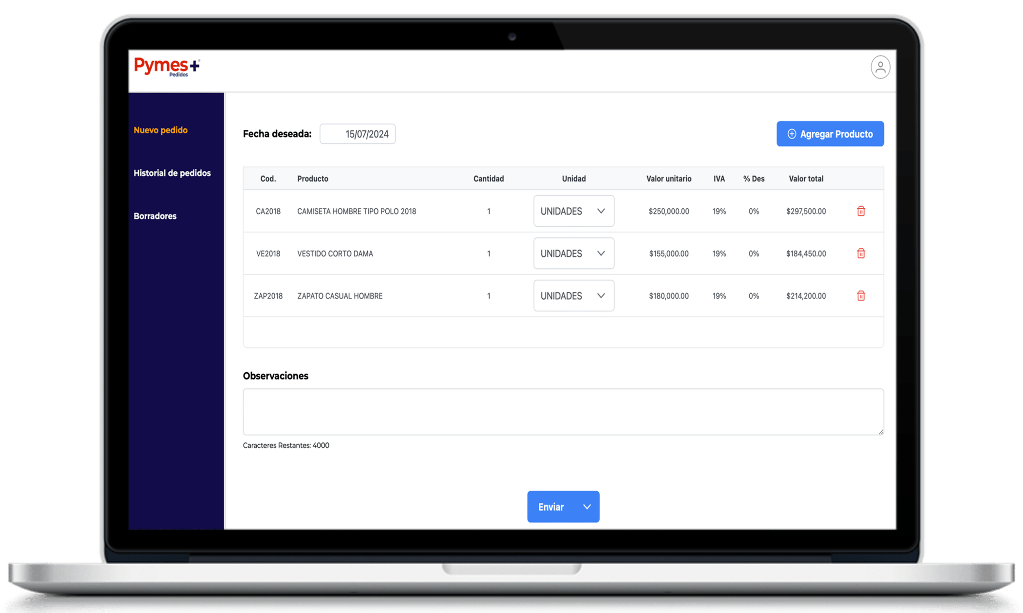 Sistema de Pedidos On Line